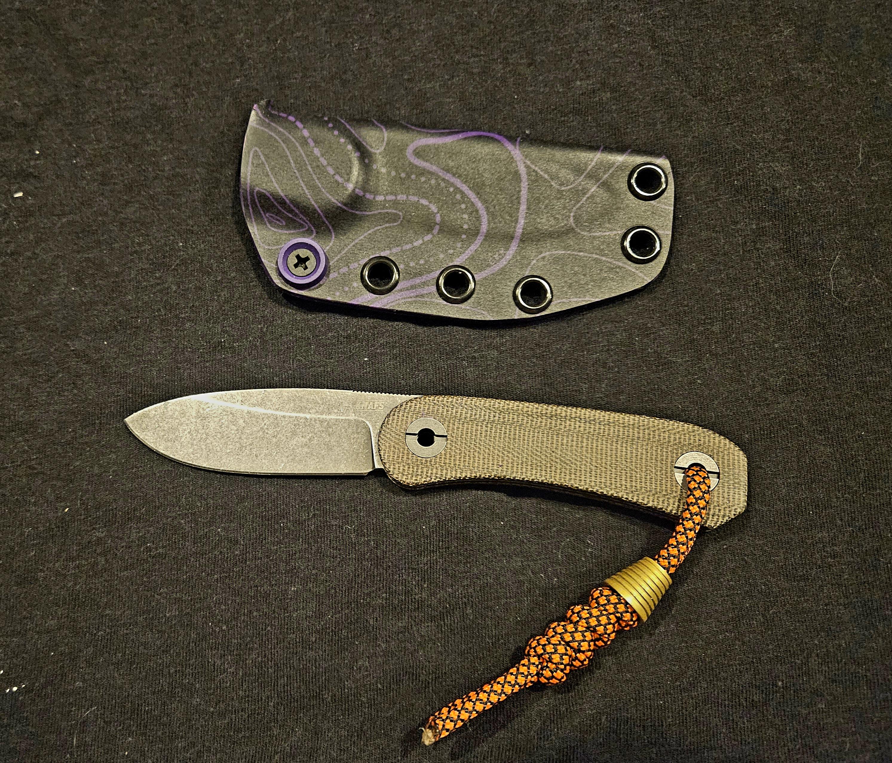 Knafs Lander 4 Taco Style Kydex Sheath KNIFE NOT INCLUDED, Sheath Only ...