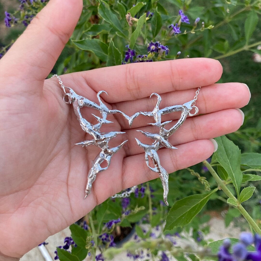 Soldered Butterfly Necklace Lead Free - Etsy
