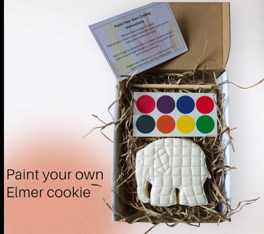 Elmer the Elephant Paint Your Own Cookie Elmer Day World Book Day Fun ...