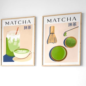 Matcha, Poster Set, Downloadable Art Prints, Gallery Wall Print ...