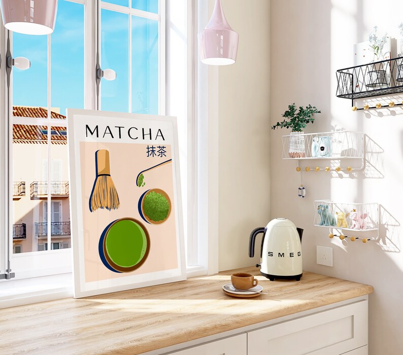 Matcha Poster Set Downloadable Art Prints Gallery Wall - Etsy