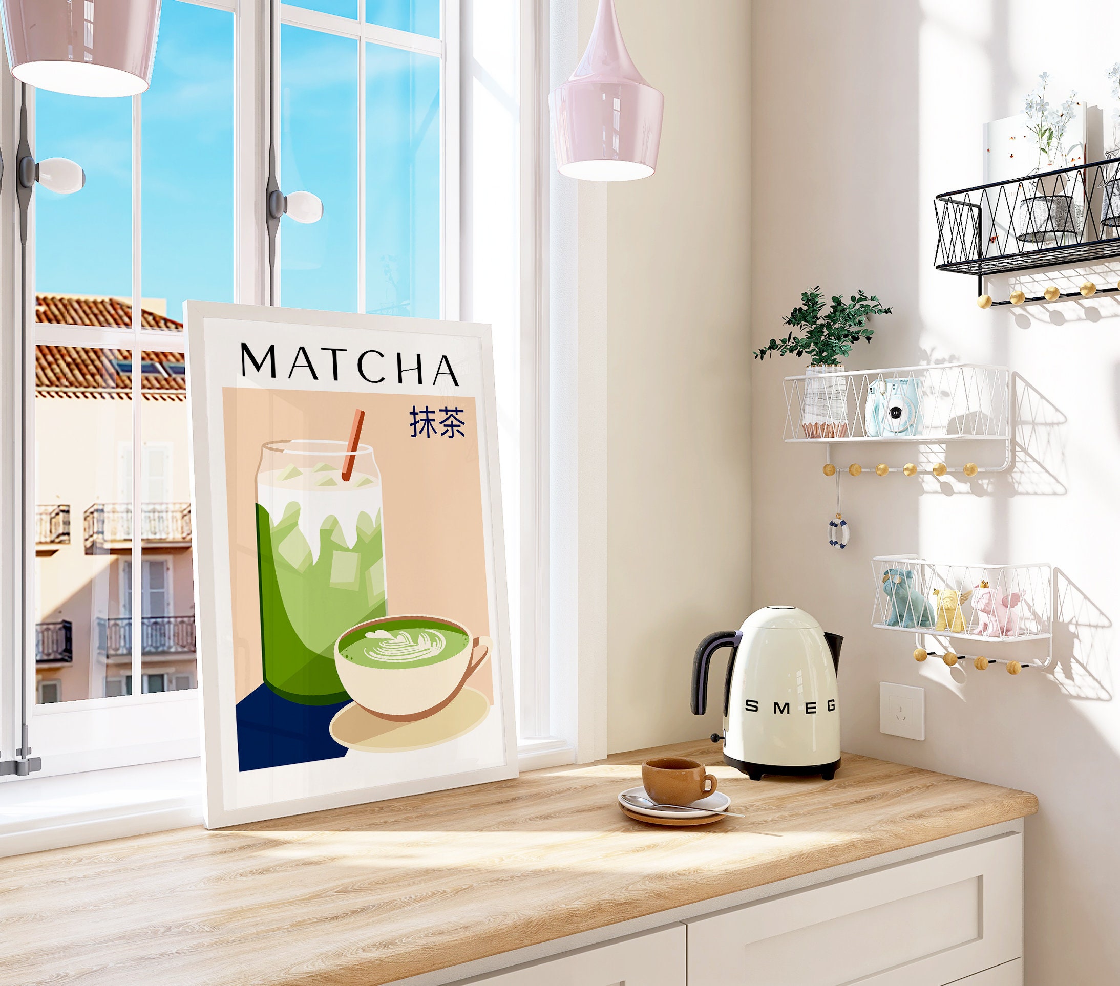 Matcha Poster Set Downloadable Art Prints Gallery Wall - Etsy