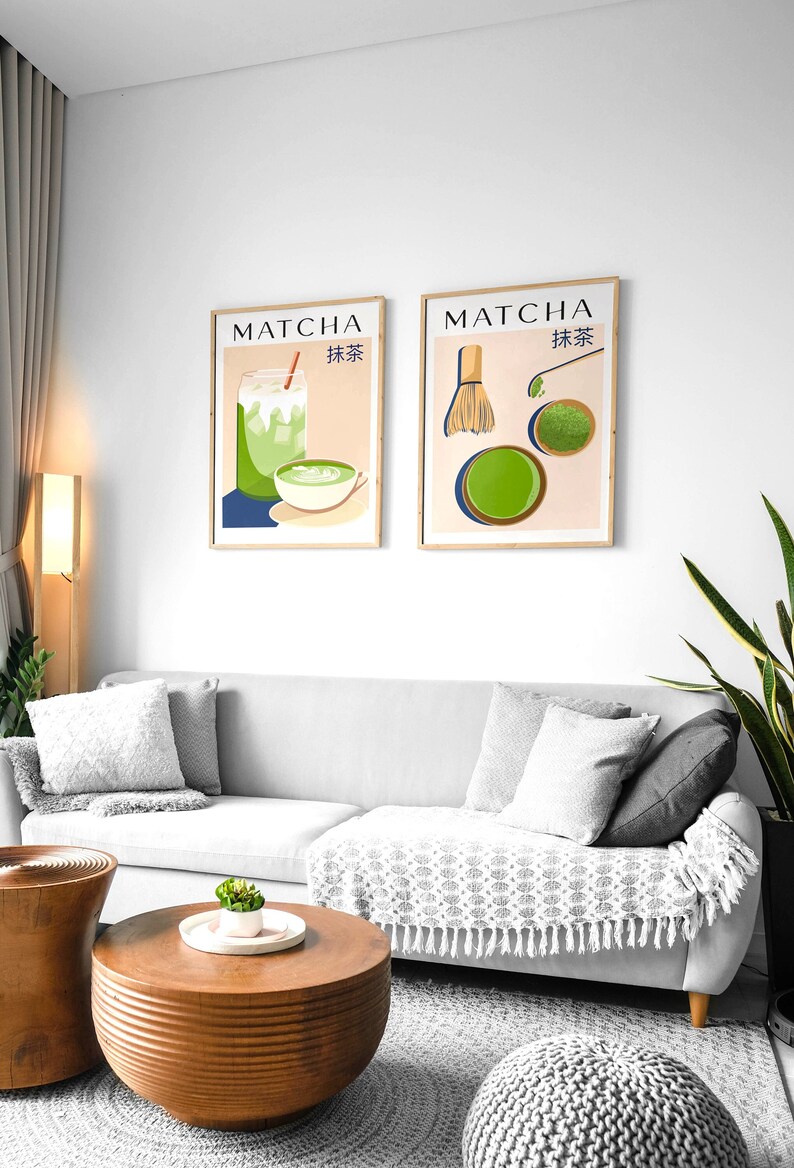 Matcha, Poster Set, Downloadable Art Prints, Gallery Wall Print ...