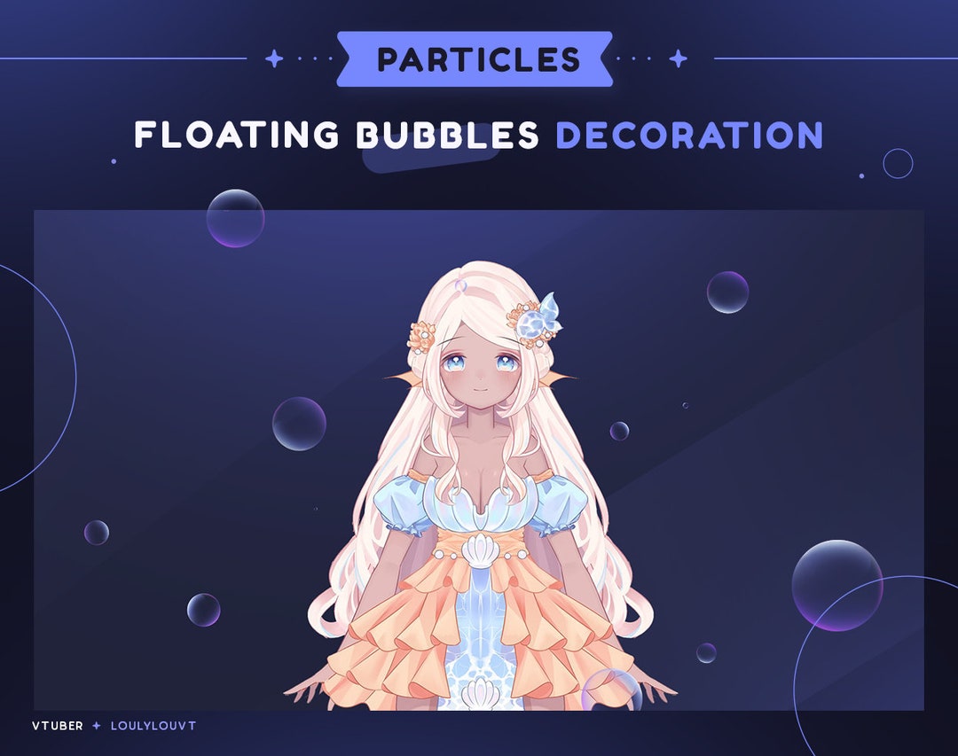 Bubbles Stream Decoration | 2 Animated Water Bubbles Particles for ...