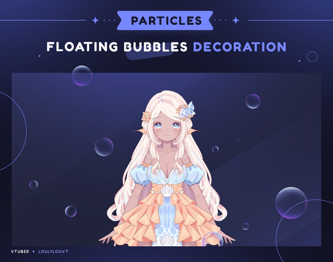 Bubbles Stream Decoration 2 Animated Water Bubbles Particles - Etsy