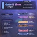 Date & Time Widget — Local / Timezone • (4) Themes With Animations ...