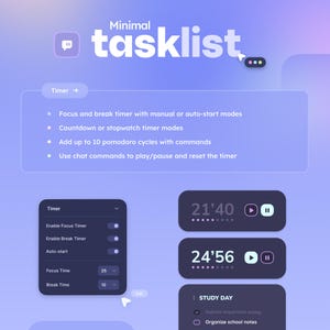 Tasklist Widget — Pomodoro Coworking Timer and To-do List for Streamer ...