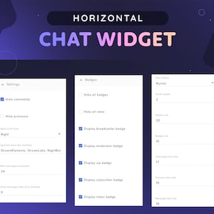 Horizontal Scrolling Chat Widget | Customizable Minimal Smooth Scroll ...