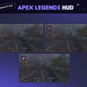 Apex Legends Overlay HUD | 7 Animated Cute Minimal Starry Game Overlays for Streamers | Map ...