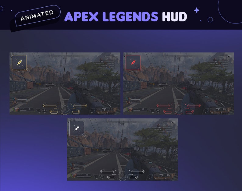 Apex Legends Overlay HUD 7 Animated Cute Minimal Starry Game - Etsy