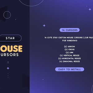 Star Mouse Cursors | 14 Cute Starry Sky Custom Mouse Pointers for ...