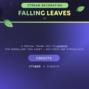 Animated Leaves Stream Decoration | Falling Aesthetic Leaves Spring ...