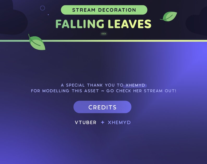 Animated Leaves Stream Decoration | Falling Aesthetic Leaves Spring ...