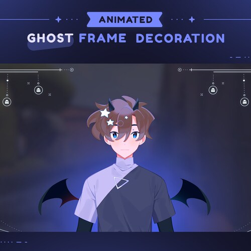 Halloween Frame Stream Decoration Animated Ghost Spiderweb - Etsy