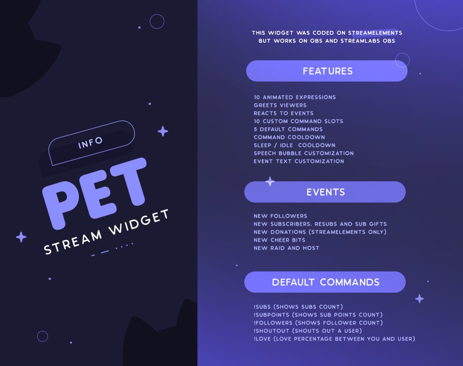 Fox Stream Pet Halloween Animated Fox Mascot Widget for - Etsy