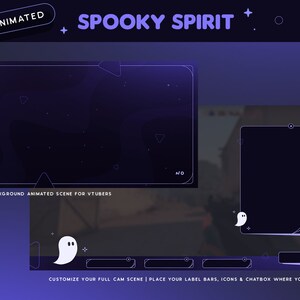 Spooky Spirit Animated Twitch Pack | Halloween Ghost Ouija Purple ...