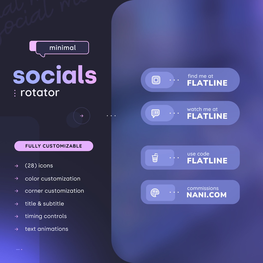 Social Media Rotator — (28) Icon Options & Animations • Fully ...