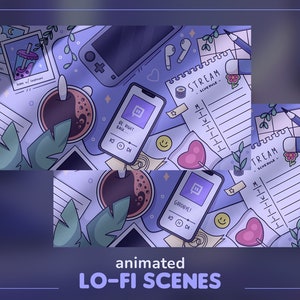Cozy Lo-fi Twitch Scenes | Animated Aesthetic Lofi Twitch Scenes ...