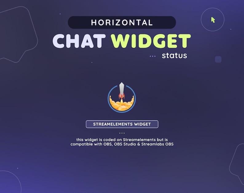 Status Horizontal Scrolling Chat Widget | Customizable Minimal Smooth ...