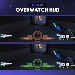 Glow Overwatch Overlay HUD | 13 Colors Glowy Minimal Game Overlays for ...