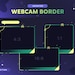 Animated Bow Webcam Border | 3 Cute Green & Lime Yellow Webcam Frame ...