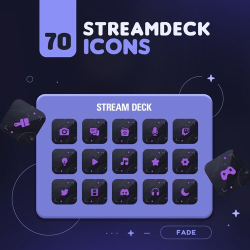 Starry Sky Streamdeck Icon Set 70 Purple Sky Icon Pack for - Etsy New ...