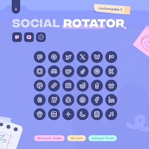 Click Social Media Rotator (30) Icons • (20) Slides • Fully ...