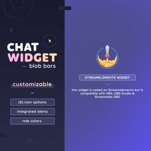 Blobs Chat Widget With Alerts — Minimal Fully Customizable Custom Chat ...