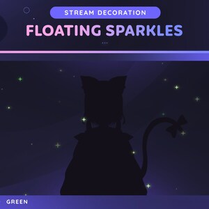 Animated Sparkles Stream Decoration | 6 Floating Glow Star Sparkles for ...