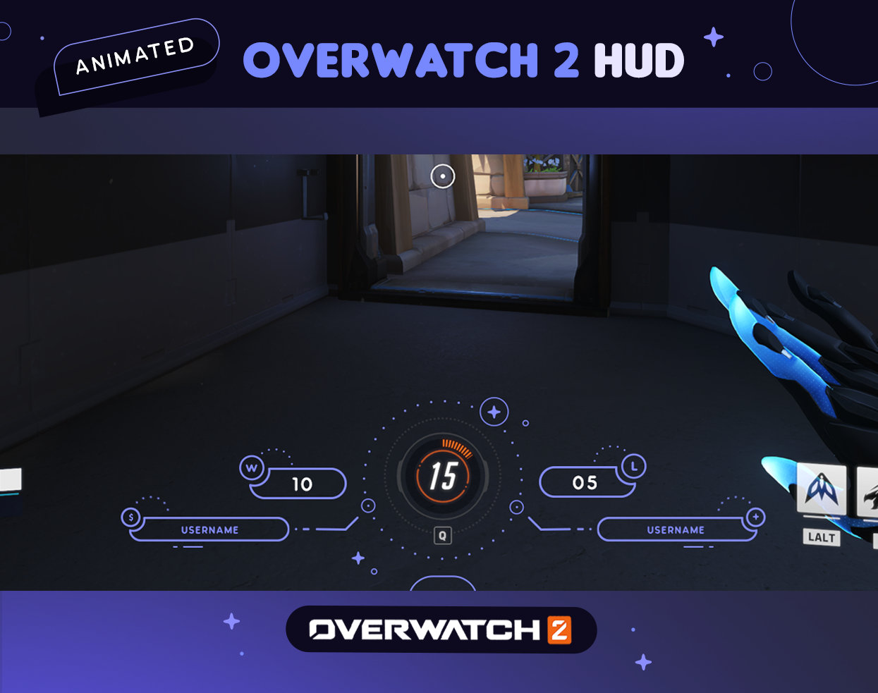 Overwatch Overlay Hud 8 Animated Cute Minimal Starry Game - Etsy Canada