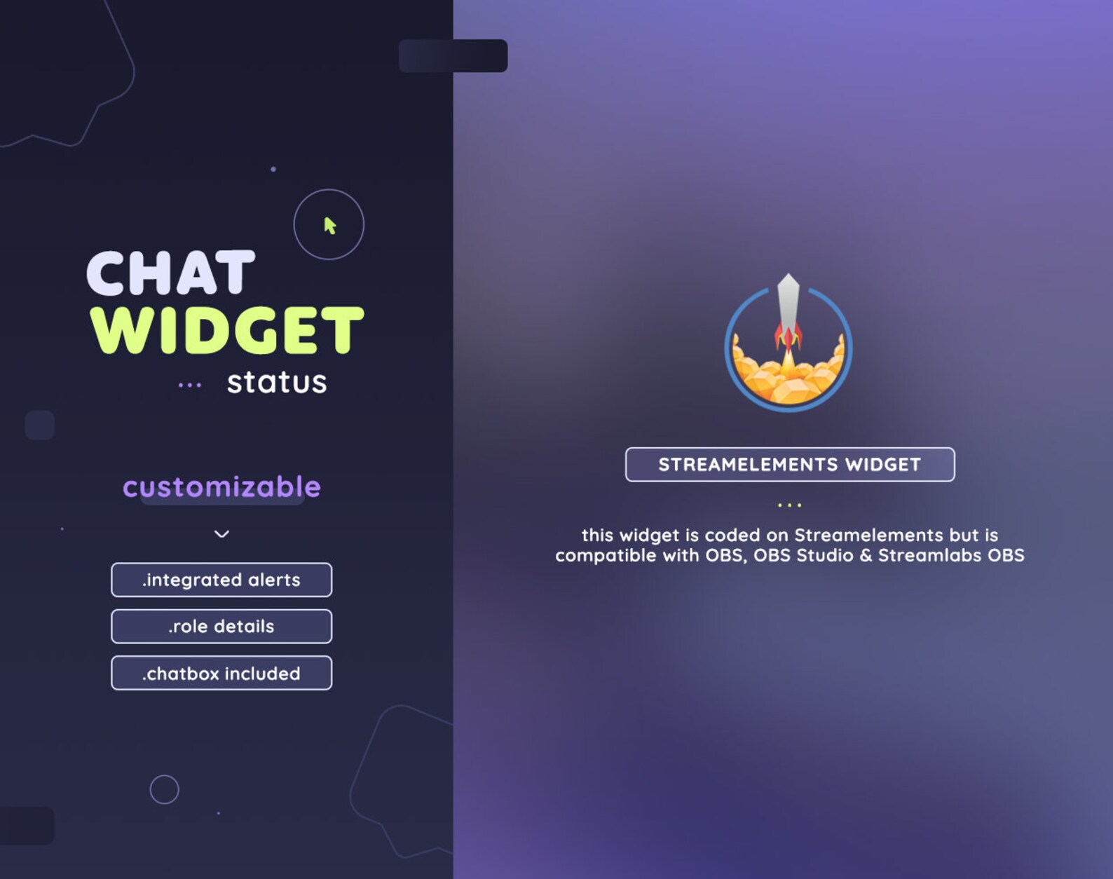 Status Chat Widget With Alerts — Minimal Fully Customizable Custom Chat ...