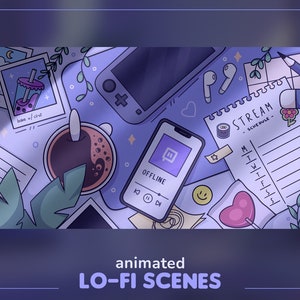 Cozy Lo-fi Twitch Scenes | Animated Aesthetic Lofi Twitch Scenes ...