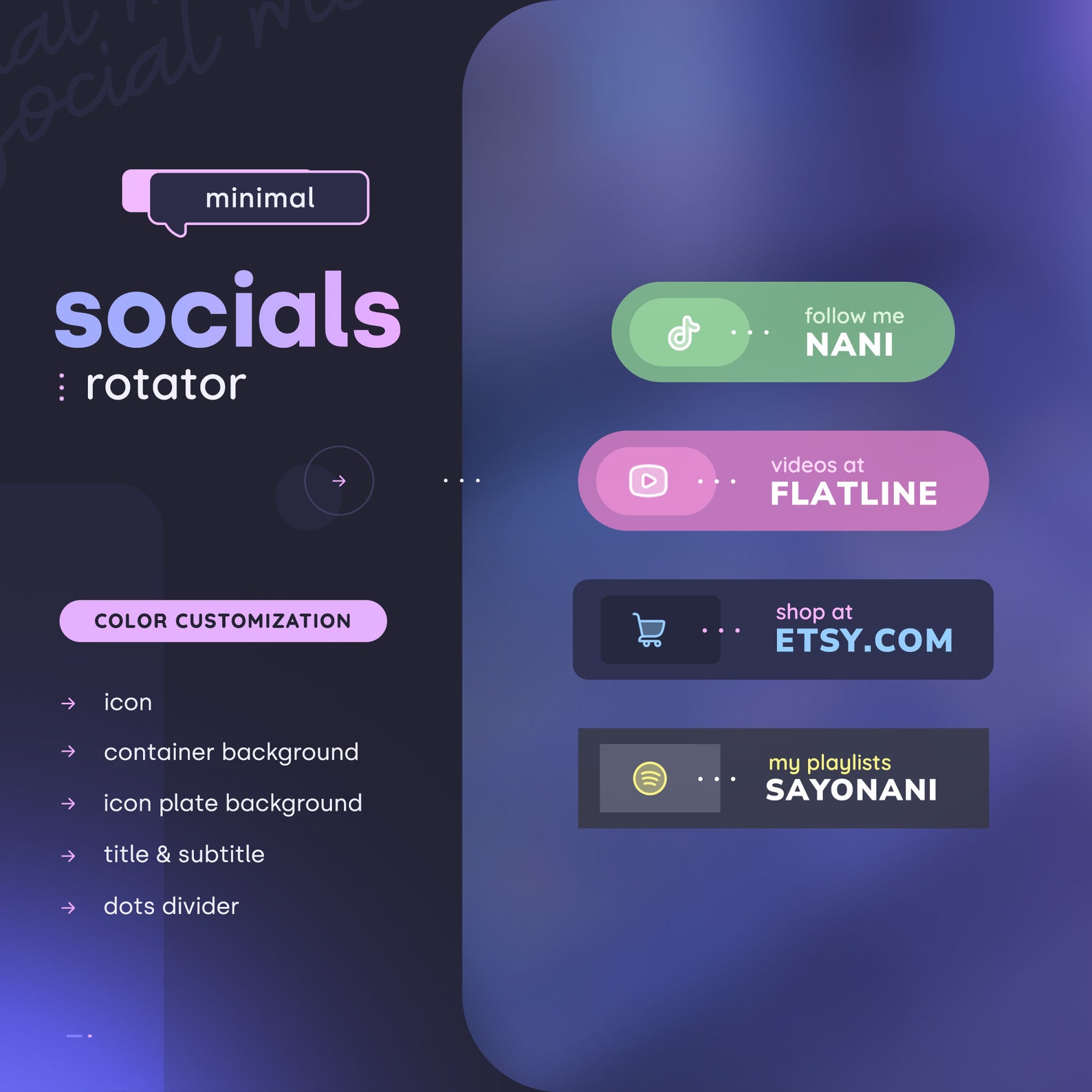 Social Media Rotator — (28) Icon Options & Animations • Fully ...