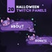 20 Bat Halloween Twitch Panels for Streamers Cute Purple - Etsy