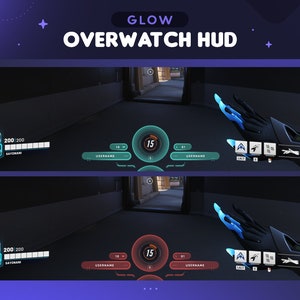 Glow Overwatch Overlay HUD | 13 Colors Glowy Minimal Game Overlays for ...