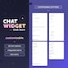 Blobs Chat Widget With Alerts — Minimal Fully Customizable Custom Chat With Events & Role ...