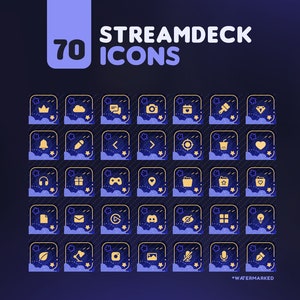 Starlight Streamdeck Icon Set | 70+ Cute Starry Sky Icon Pack for ...