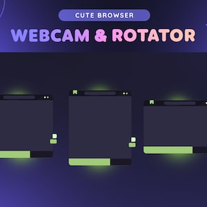Browser Webcam & Event Rotator Widget | 8 Color Cute Retro Webcam ...