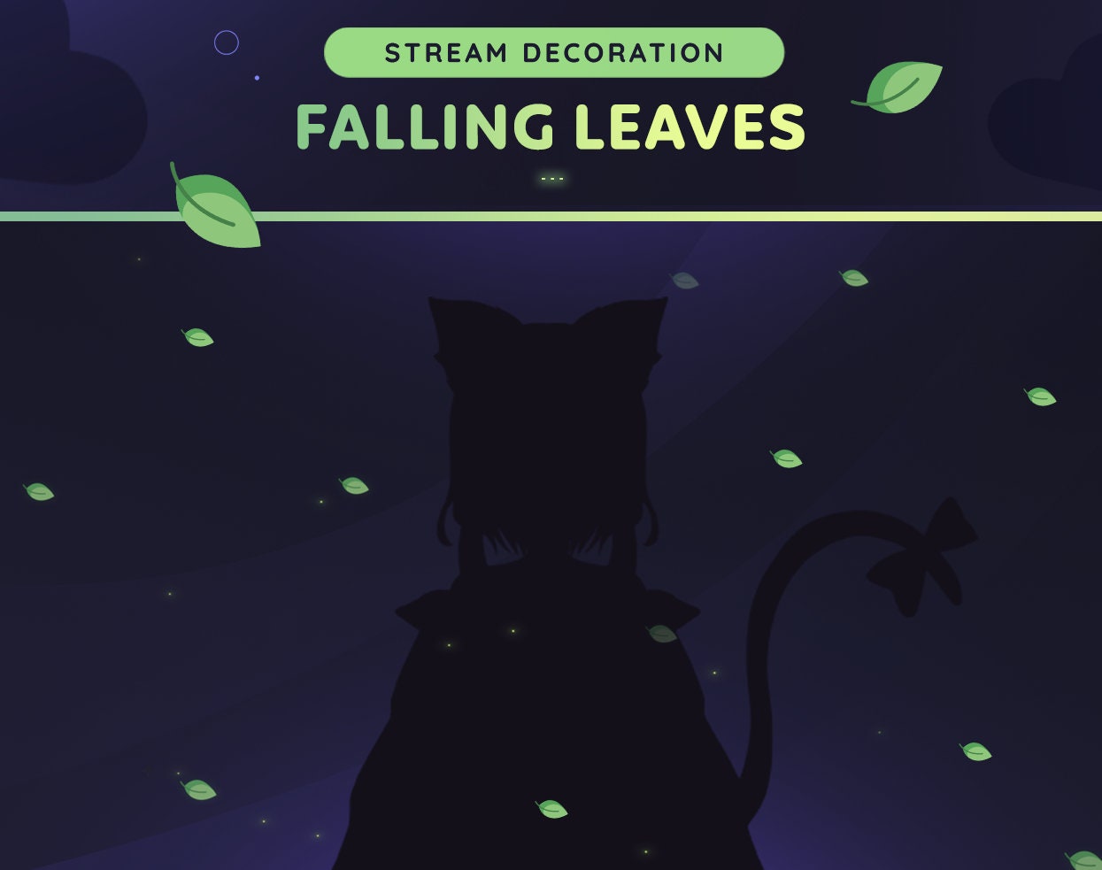 Animated Leaves Stream Decoration Falling Aesthetic Leaves - Etsy