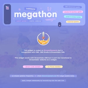 Megathon Widget Bundle — Timer, Milestone Goals & Surprise Quests ...