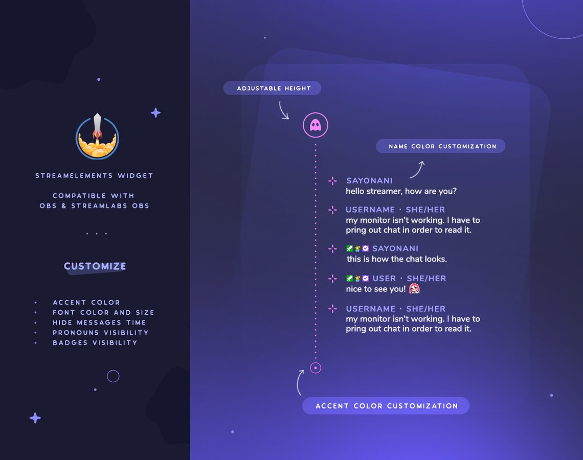 Ghost Minimal Twitch Chat Widget | Halloween Cute Spooky Ghost ...