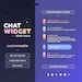 Blobs Chat Widget With Alerts — Minimal Fully Customizable Custom Chat With Events & Role ...