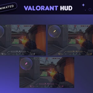 Valorant Overlay HUD | 7 Animated Cute Minimal Starry Game Overlays for ...
