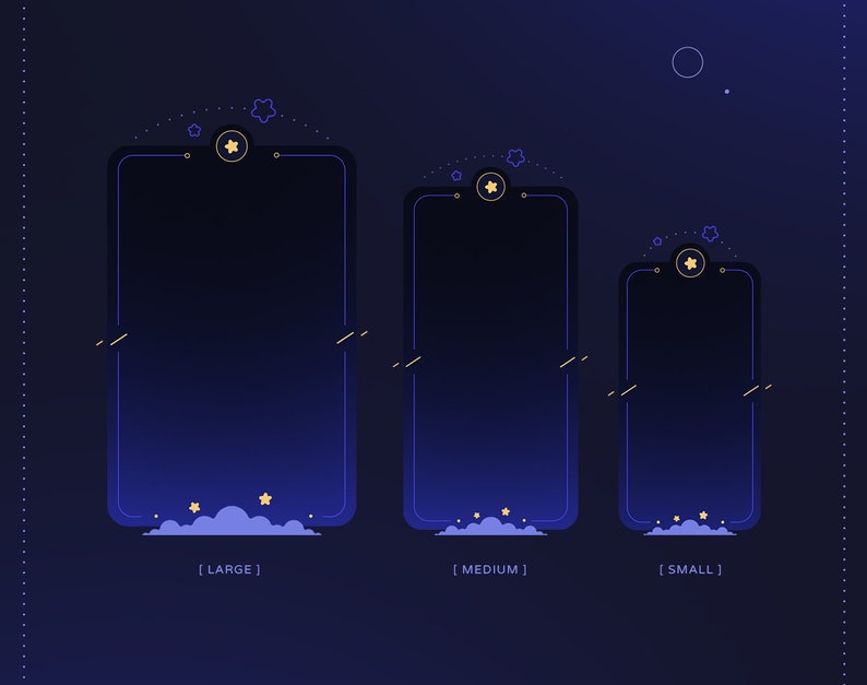 Starlight Twitch Chatbox Cute Stars & Sky Chat Box for - Etsy