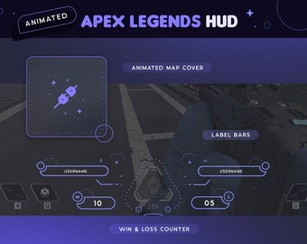 Apex Legends Overlay HUD Blue Animated Map Cover Label - Etsy