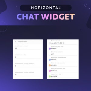 Horizontal Scrolling Chat Widget | Customizable Minimal Smooth Scroll ...