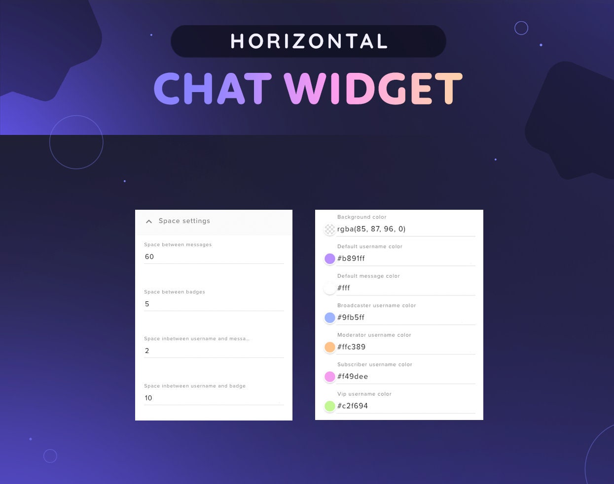 Horizontal Scrolling Chat Widget | Customizable Minimal Smooth Scroll ...