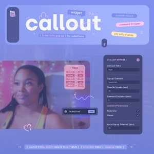 Subathon Callout Widget — Custom Event & Timer Info Panel • Pop-up ...