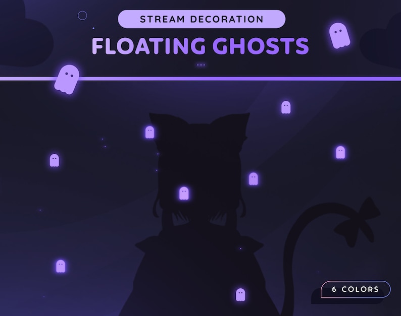 Animated Ghosts Stream Decoration 6 Floating Halloween Spook - Etsy