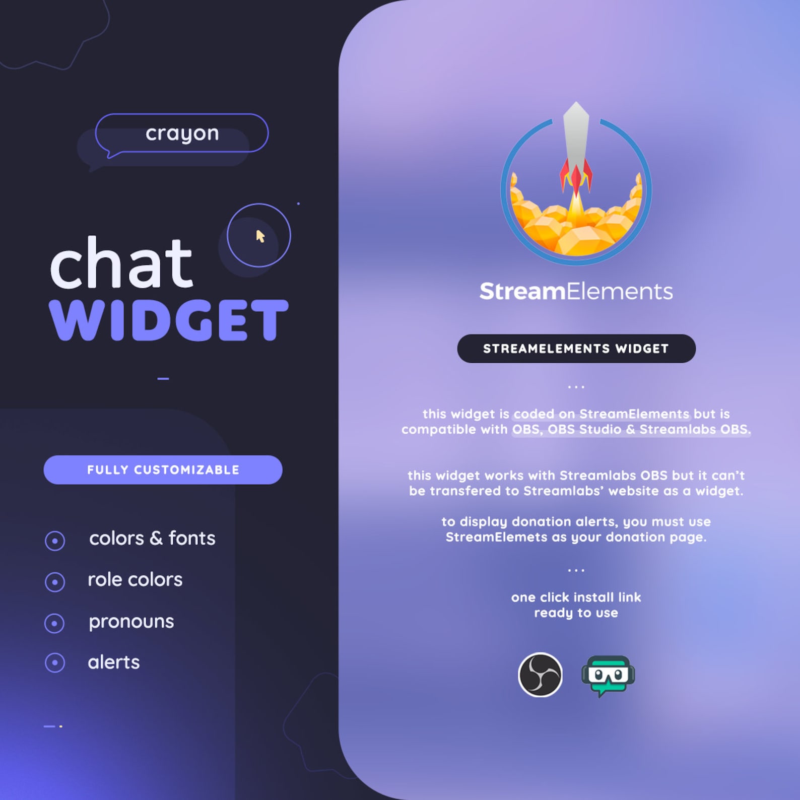 Crayon Chat Widget With Alerts — Cute Fully Customizable Custom Chat ...